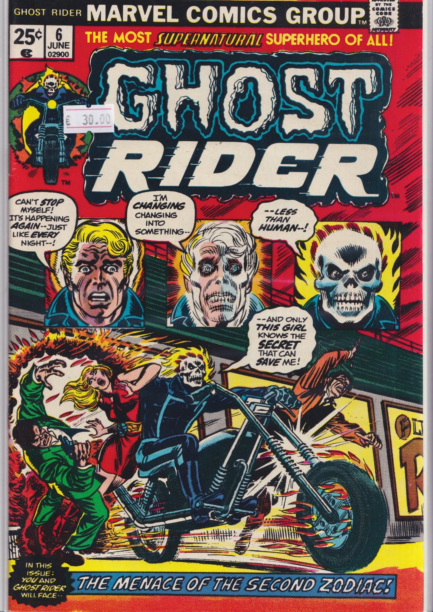 Ghost Rider #6 (1973) Vf, – French Comics Lovers